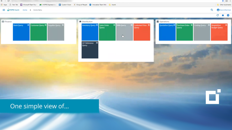 SYSPRO Avanti Demo - SYSPRO - Asia