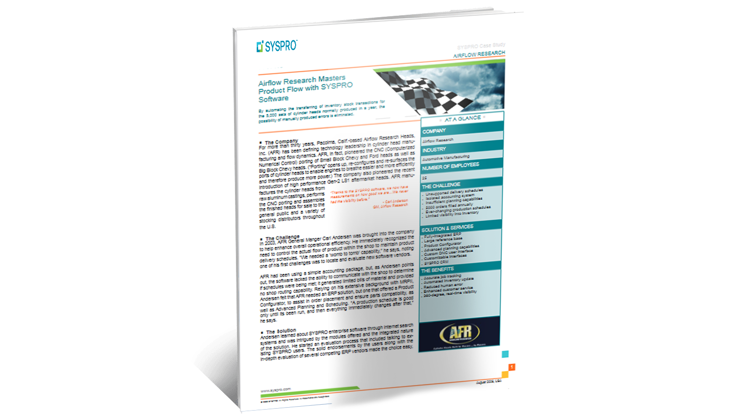 Airflow Research - SYSPRO - Asia