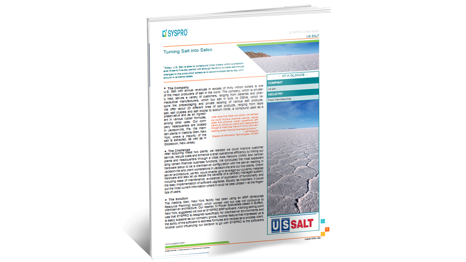 US Salt - SYSPRO - Malaysia
