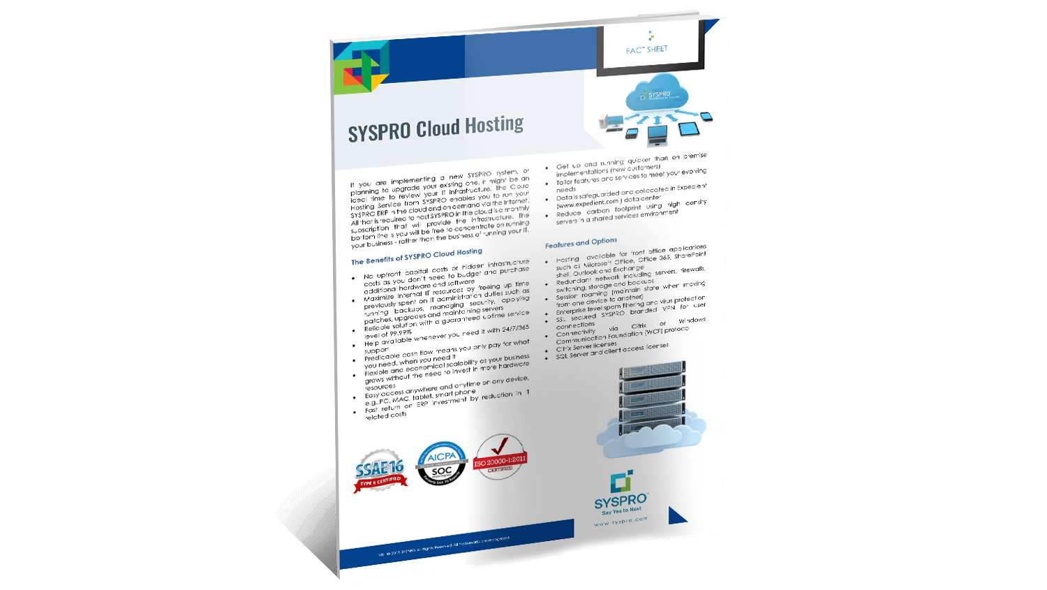SYSPRO Cloud Services Brochure | SYSPRO ERP Software
