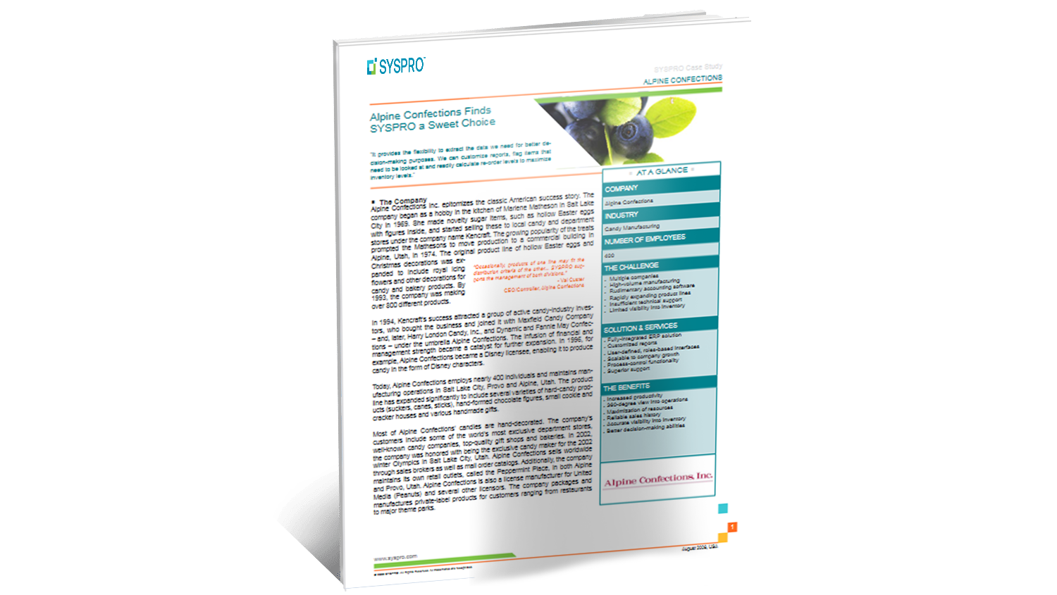 Alpine Confections - SYSPRO - Philippines