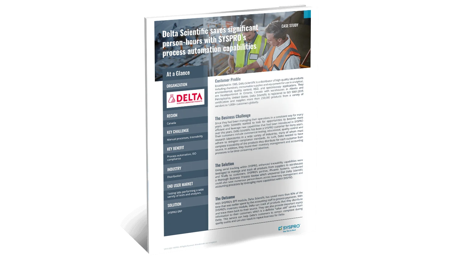 Delta Scientific | Customer Success | SYSPRO ERP